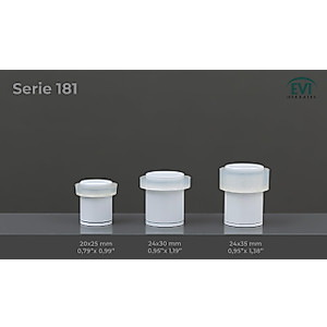 Door Stop I-181 Series (White Lacquered Stainless Steel - White Rubber, 0,79x0,99)