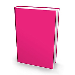 Book Sox Fabric Jumbo Book Covers - Watercolor Rain Drops Print and Magenta Solid (2 Items)