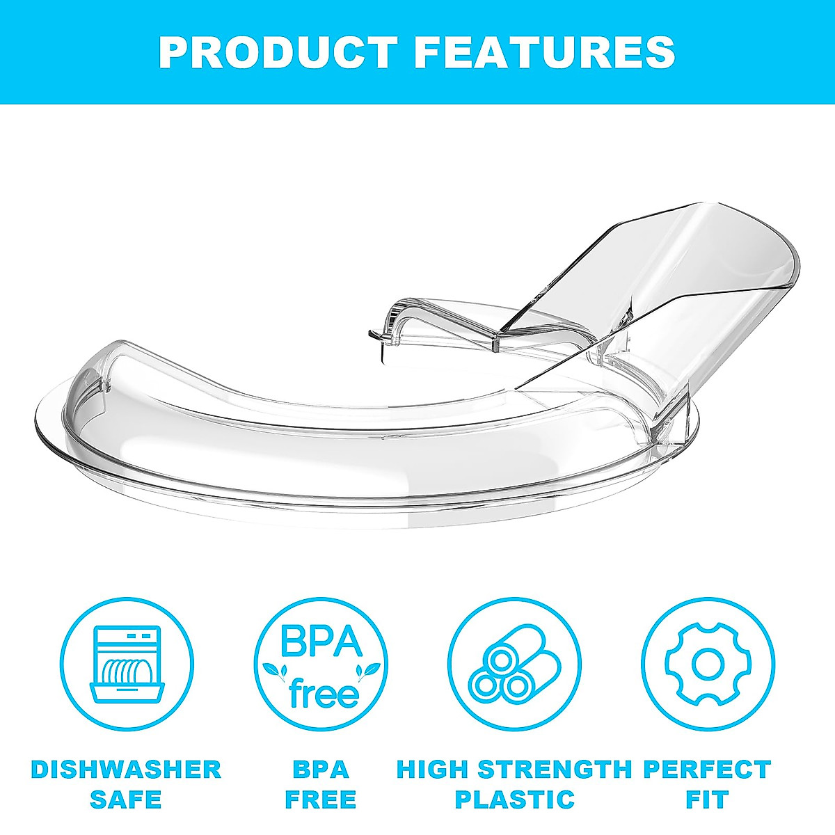 Stainless Steel Bowl for KitchenAid 4.5-5QT Tilt-Head Mixer with Pouring Shield, Mixing Bowl for Kitchenaid Stand Mixer, Metal Mixing Bowls Stainless Steel by Hozodo