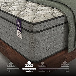 NapQueen Elite Series Machka King Size Mattress, 10 Inch Cooling Gel Memory Foam Mattress King Size, Hybrid Mattress in a Box with Individual Pocket Spring, CertiPUR-US Certified, Made in USA