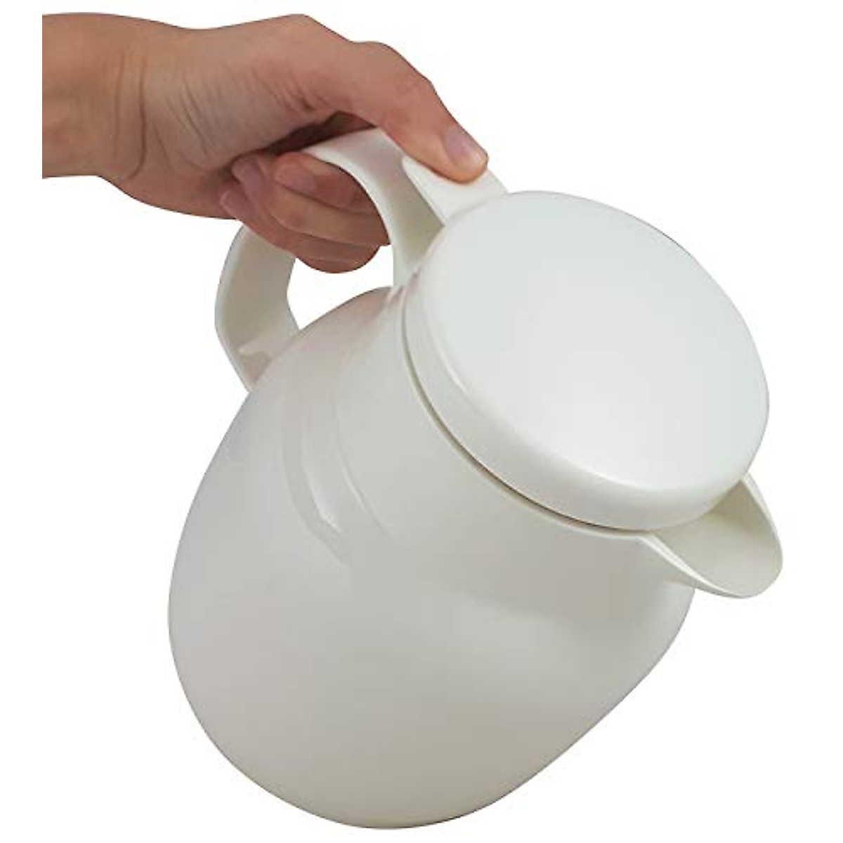 Helios Mondo Push Vacuum Jug White 1 Litre