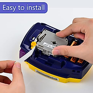 NineLeaf Compatible for Brother P Touch M Tape M-K231 M-K231S MK231 M231 12mm 0.47'' White Label Tape Work with Ptouch PT-M95 PT-90 PT-70 PT-70SR PT-65 PT-85 PT-45 Label Maker Refills