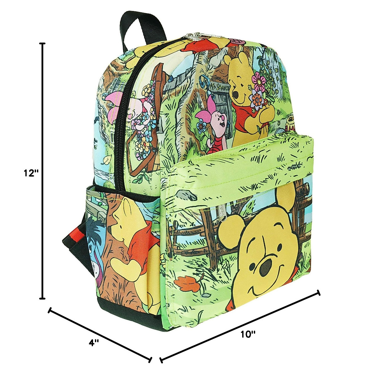 KBNL Winnie the Pooh 12inch Deluxe Oversize Print Daypack A21324 Medium