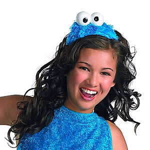 Disguise Women's Sesame Street Cookie Monster Adult Costume Headband, Blue, One Size