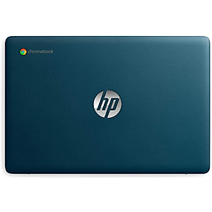 HP Newest Laptop X360 14a Chromebook 14" HD Touchscreen, Intel Quad Core N4120, 4GB DDR4 64GB eMMC WiFi HD Webcam Stereo Speakers Bluetooth 5.0 iSlik Pen Forest Teal (Renewed)