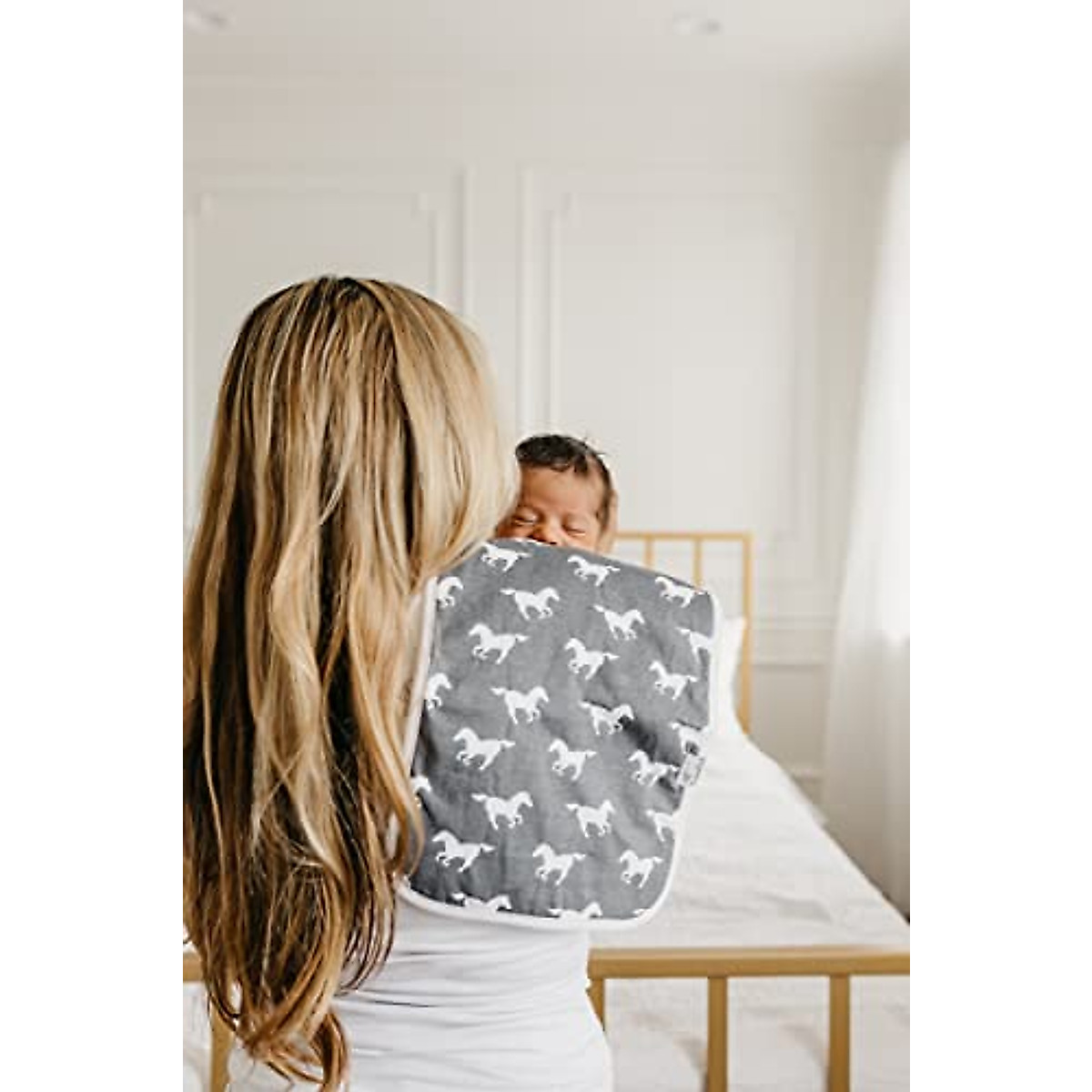 Copper Pearl Baby Burp Cloth Large 21''x10'' Size Premium Absorbent Triple Layer 3-Pack Gift Set “Westyn