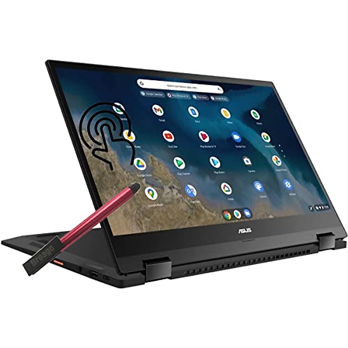 ASUS ChromeBook Flip 15.6" FHD 2-in-1 Touchscreen Laptop, Quad-Core AMD Ryzen 5 3500C (Beat i5-8250U), 8GB DDR4 RAM, 128GB PCIe SSD, WiFi, BT 5.0, Backlit KB, Chrome OS, broag 64GB Flash Drive