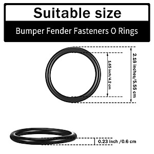 Bumper Fender Fasteners - Black O Rings, Washers & Quick Release Fasteners (30)