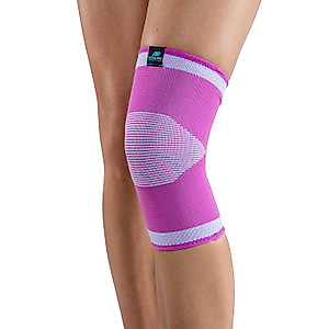 DonJoy DA161KS01-PNK-S Slip-on Elastic Knee Sleeve for Sprain, Strain, Swelling, Soreness, Arthritis, Pink, Small fits 13" to 14"