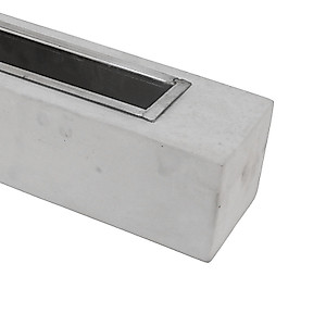 ICRPSTU Fireplace Indoor Table Fireplace Hot Cement Stainless Steel Real Fire Effect for Home