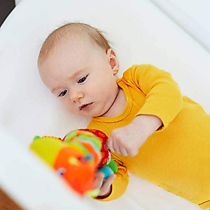 Baby Car Seat Toys, Infant Soft Plush Rattle, Cute Animal Doll,Early Development Hanging Stroller Toys for Newborn Boys Girls Gifts (5 PCS)