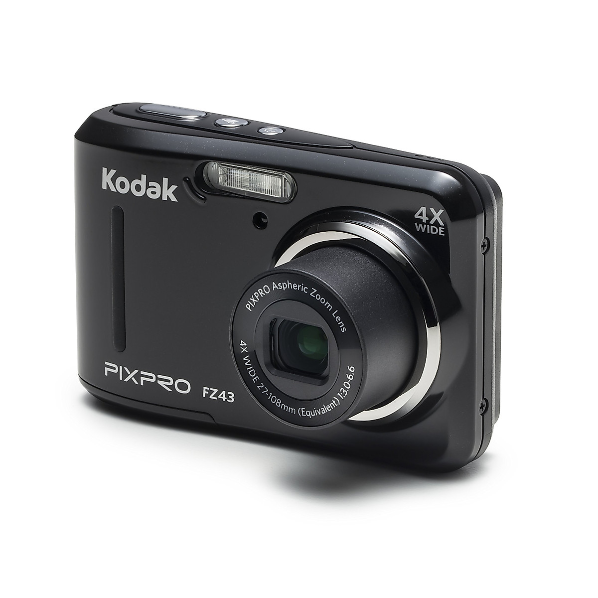Kodak PIXPRO Friendly Zoom FZ43 16 MP Digital Camera with 4X Optical Zoom and 2.7in LCD Screen (Black) (Renewed)