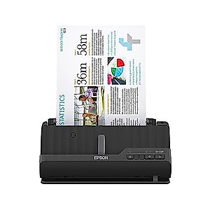 Epson Workforce ES-C220 Compact Desktop Document Scanner with 2-Sided Scanning and Auto Document Feeder (ADF) for PC and Mac