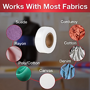 SINGER 00240 Heavy Duty Iron-On Fusing Web, Fabric Adhesive