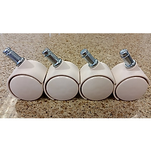 Chromcraft Casters in Almond/Sand (Set of 16)