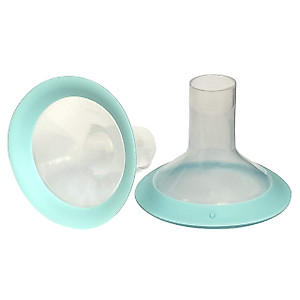 Zomee Flex Breast Nipple Shield Latch Assistance Inverted or Flat- Comfortable & Soft for Easy Pumping Use for Z1 Z2 Breast Pump (28 mm) 2 Pack