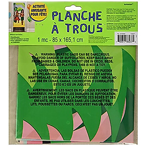 Amscan 672900 Hula Dancing Plastic Photo Banner, 72" x 36", 1 Pc