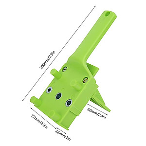 Woodworking Dowel Jig Kit, 38PCS Handheld Woodworking Drill Guide Tool, 6mm 8mm 10mm Hole Drill Bit Kit, Adjustable Doweling Jig for Woodworking, 7.87 x 2.83 x 3.39In