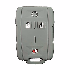 KAWIHEN Silicone Key Fob Case Cover Protector Fit for 2014 2015 2016 2017 Chevrolet Chevy Silverado Colorado Tahoe Suburban Gmc Yukon Sierra 13577770 2288148 M3N-32337100