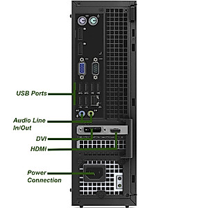 Dell OptiPlex 7020 SFF Computer Desktop PC, Intel Core i7 3.4GHz Processor, 8GB Ram, 240GB SSD Drive, WiFi & Bluetooth, HDMI, NVIDIA GT 1030 2GB DDR5, Keyboard and Mouse, Windows 10 (Renewed)