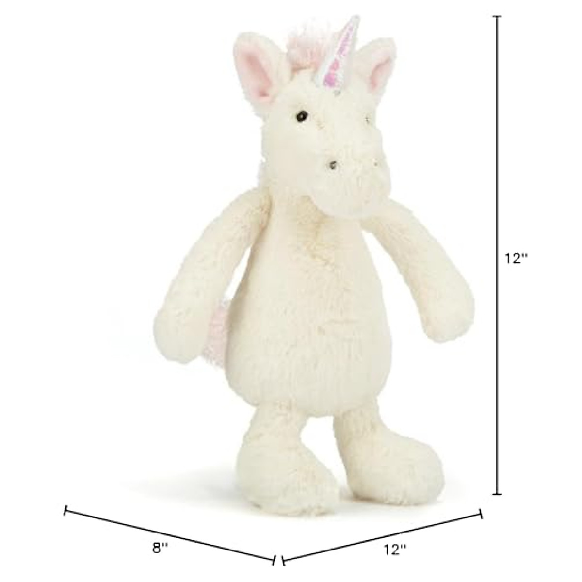 Jellycat Bashful Unicorn Stuffed Animal, Small, 7 inches