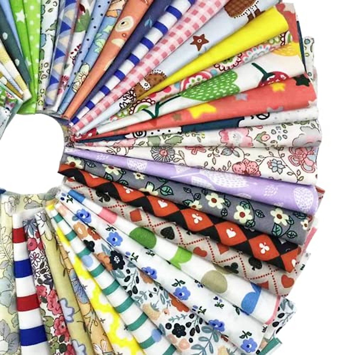 120pcs Fat Quarters Fabric Bundles,Scrap Quilts Sewing Fabric Squares,Araniozb Cotton Fabric for Sewing,Quilting Fabric Supplies,Pre-Cut Quilt Squares 6" x 6"(15cm x 15cm,60 Patterns)