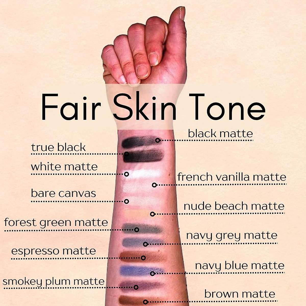 Pure Ziva Naked French Vanilla Off White Nude Neutral Matte Pressed Powder Single Vegan Eyeshadow; Talc, Paraben & Cruelty Free