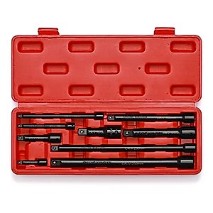 Mayouko 1/4",3/8",1/2" Drive Extension Bar Set, CR-V, 9 Pieces Socket Extension Bars for Narrow and Deep Areas