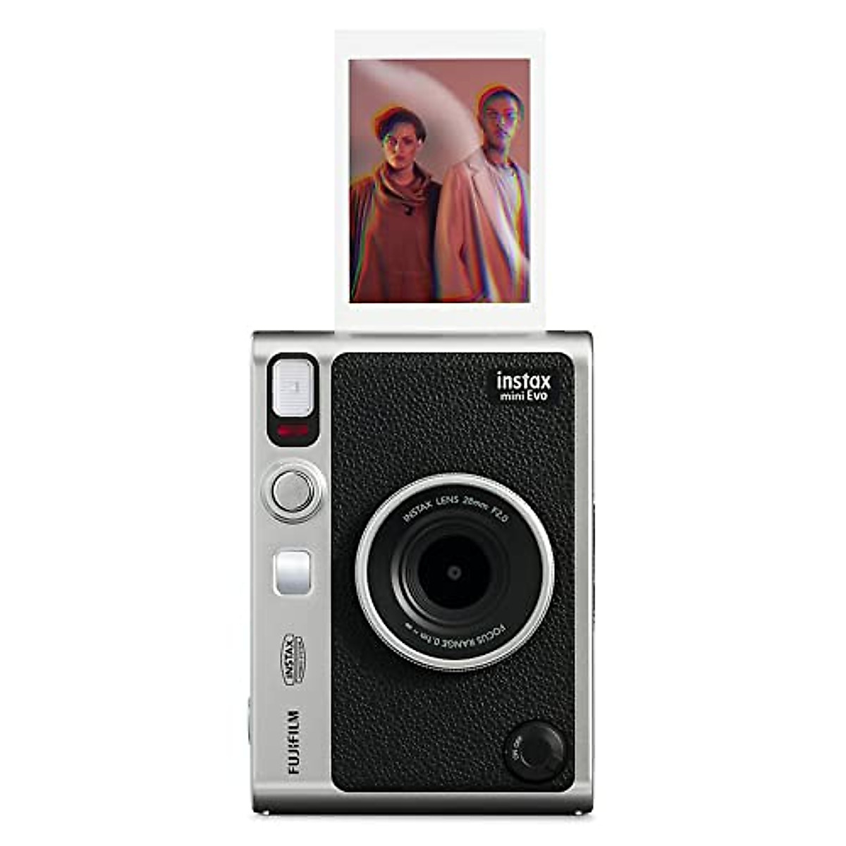 Fujifilm Instax Mini EVO Instant Camera, Compact and Portable Design, Polaroid Cameras for Photography, Built-in Selfie Mirror, Easy to Use Camera for Professional or Beginner (Renewed)
