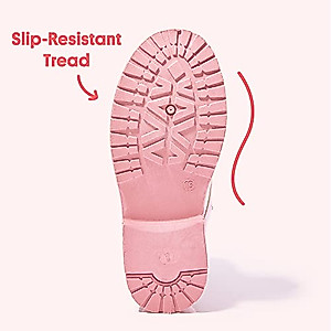 FabKids Fashion Non-Slip Ankle Boots with Easy Off On Side Zipper (Toddler Little Kid Big Kid), Rainbow, Size 2