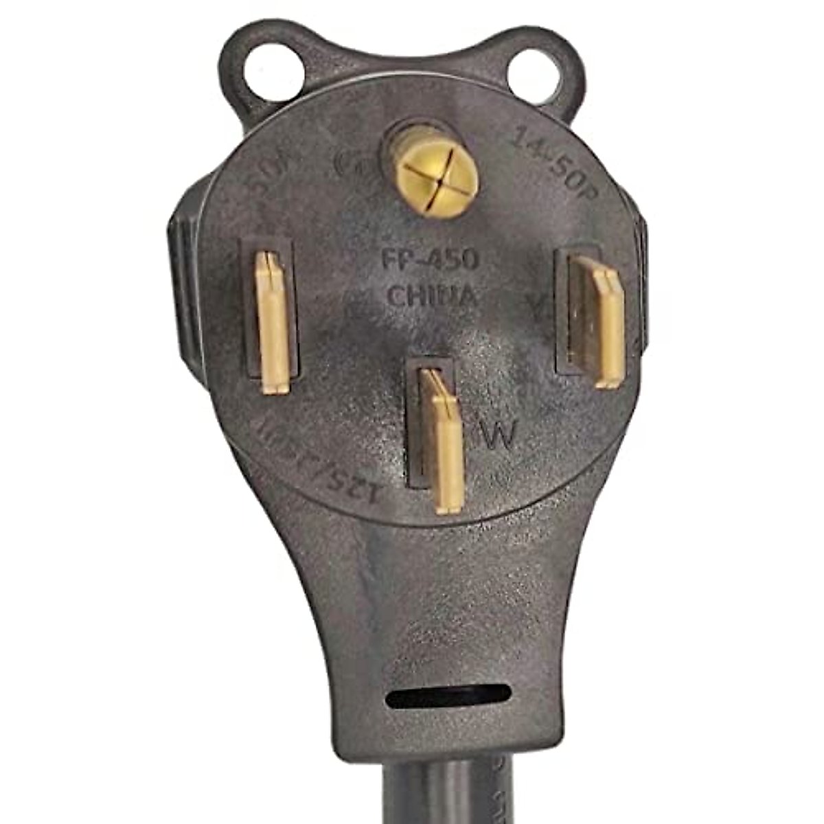 Fullsky FC-145103 Generator or RV Plug AC Adapter Cord NEMA 14-50P to NEMA 10-30R Male 14-50P Generator Plug to Female 10-30R Dryer 3 Prong Receptacle Adapter Output Maximum 30Amp 250Volt