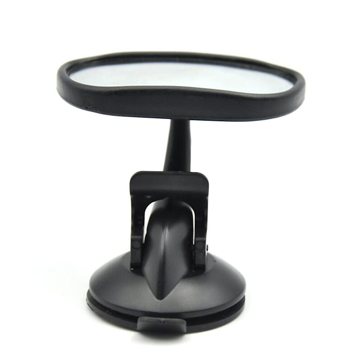 1Set Black 360 Degree Adjustable Safety Baby Child Backseat Mirror Shatter-Proof Acrylic Baby Mirror Car Rearview Toddler Suction Visor Mirror Baby View Mirror for Auto Back Seat