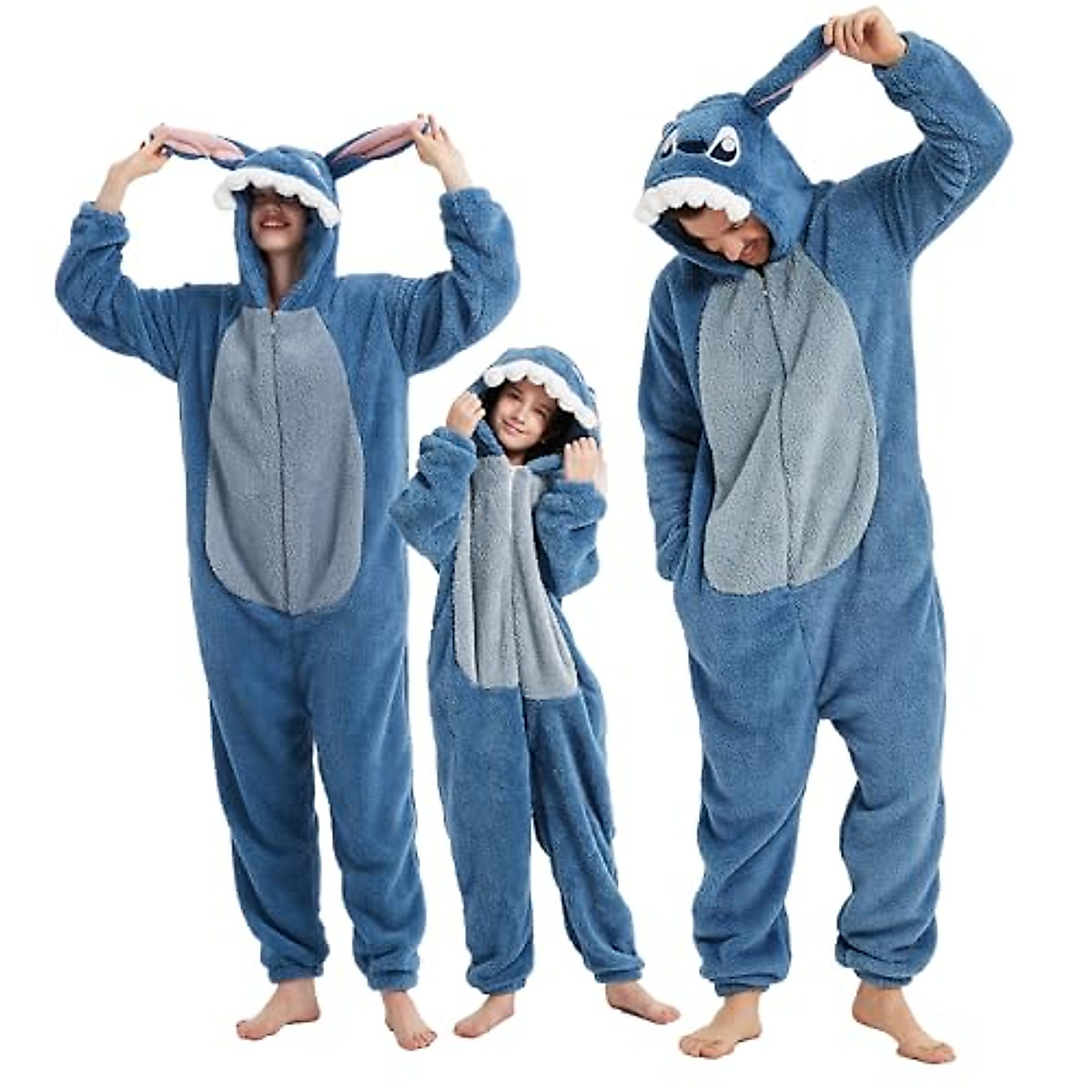 III HHONS Onesies Animal Adult Costume Pajamas Cosplay Halloween Onesie for Men Women