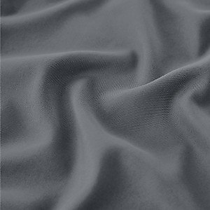 Bedsure Pillow Cases Standard Size Set of 2 - Dark Grey Brushed Microfiber Pillowcases, Super Soft and Cozy Pillow Case Covers with Envelop Closure, 20x26 Inches