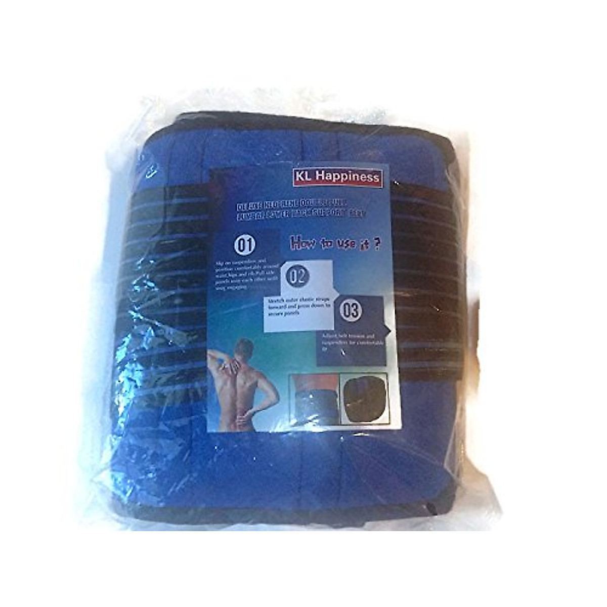 KL Happiness Deluxe Neoprene Double Pull Lumbar Lower Back Support Brace Exercise Belt Size 4XL (48-52”) We Have All Size S - 6XL