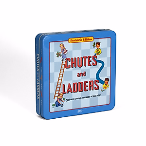 WS Game Company Chutes and Ladders Nostalgia Edition Board Game in Collectible Tin