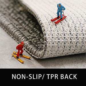 HISKFUN Door Mat, Indoor Outdoor Door Mats, Non-Slip, Dirt Resist, Low-Profile Entrance Mat for Home, Garden, Garage(Morocco, 32" x 40")