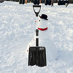 Happyyami Hand Tools Small Multitool Snow Shovel Sand Mud Remover: Car Trunk Vehicle Shovel Retractable Tool for Outdoor Camping Garden Construction Supplies Black Hand Tools Small Multitool