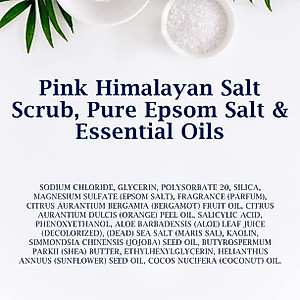 Dr Teal's Body Scrub with Pure Epsom Salt, Restore & Replenish with Pink Himalayan Salt, 16 oz