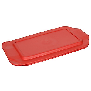 Pyrex Basics 2-qt Oblong with red cover