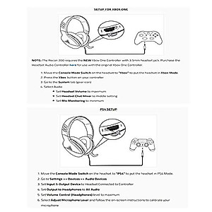 Turtle Beach Recon 200 Amplified Gaming Headset for Xbox and PlayStation