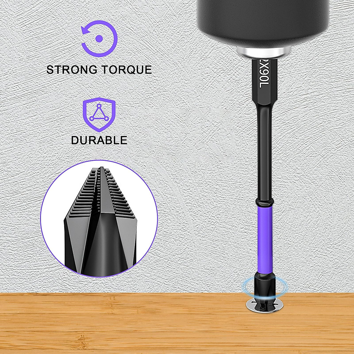 Upgraded High Hardness and Strong Magnetic Bit, 2024 New D1 Anti-Slip and Shock-Proof Bits With Phillips Screwdriver Bits, Strong Magnetic Screwdriver Bit