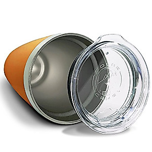 LaserGram 20oz Vacuum Insulated Tumbler Mug, Catfish, Personalized Engraving Included (Orange)