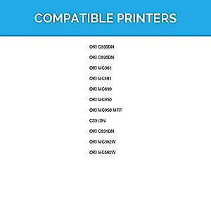 LD Compatible Toner Cartridge Replacement for Okidata 44469701 Type C17 (Yellow)