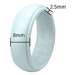 SHNIAN Silicone Rings - Her Weirdo & His Crazy - Matching Rings Couples Rings Custom Engraved Wedding Engagement Gift Promise Ring Black Sets, 8MM US Size 6 to 12