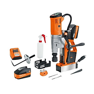 Fein AJMU 137 PMQW Universal Magnetic Cordless Core Drill with 3/4" Straight Shank - 18 V, Brushless Motor, 130-520 RPM, MT 2 Mount - 71700261090