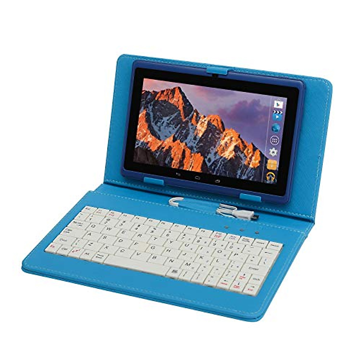 G-Anica Tablet PC 7 inch,Android Quad Core Tablet Computer with Keyboard,Dual Camera,40GB Storage Capacity,Capacitive Touch Screen,Support WiFi,Bluetooth,GPS(with Stylus) (Blue)