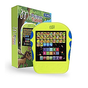 Spanish Learning Tablet for Kids - Bilingual Toy for Toddlers to Learn Spanish ABC, Numbers, Spelling, “Where is?” Game, Melodies, Animals and Sounds - 3 Years and Up