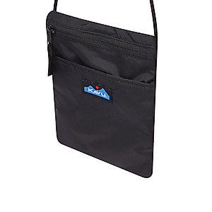 KAVU Summerland Pouch Passport Crossbody Rope Sling - Blackout