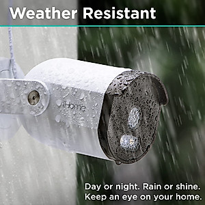 iHome Insight Smart Outdoor WiFi Security Camera, 1080p HD IP65 Weatherproof Camera with 2-Way Audio, Night Vision, and Motion Alerts, Compatible with Alexa and Google Home, 2 Pack